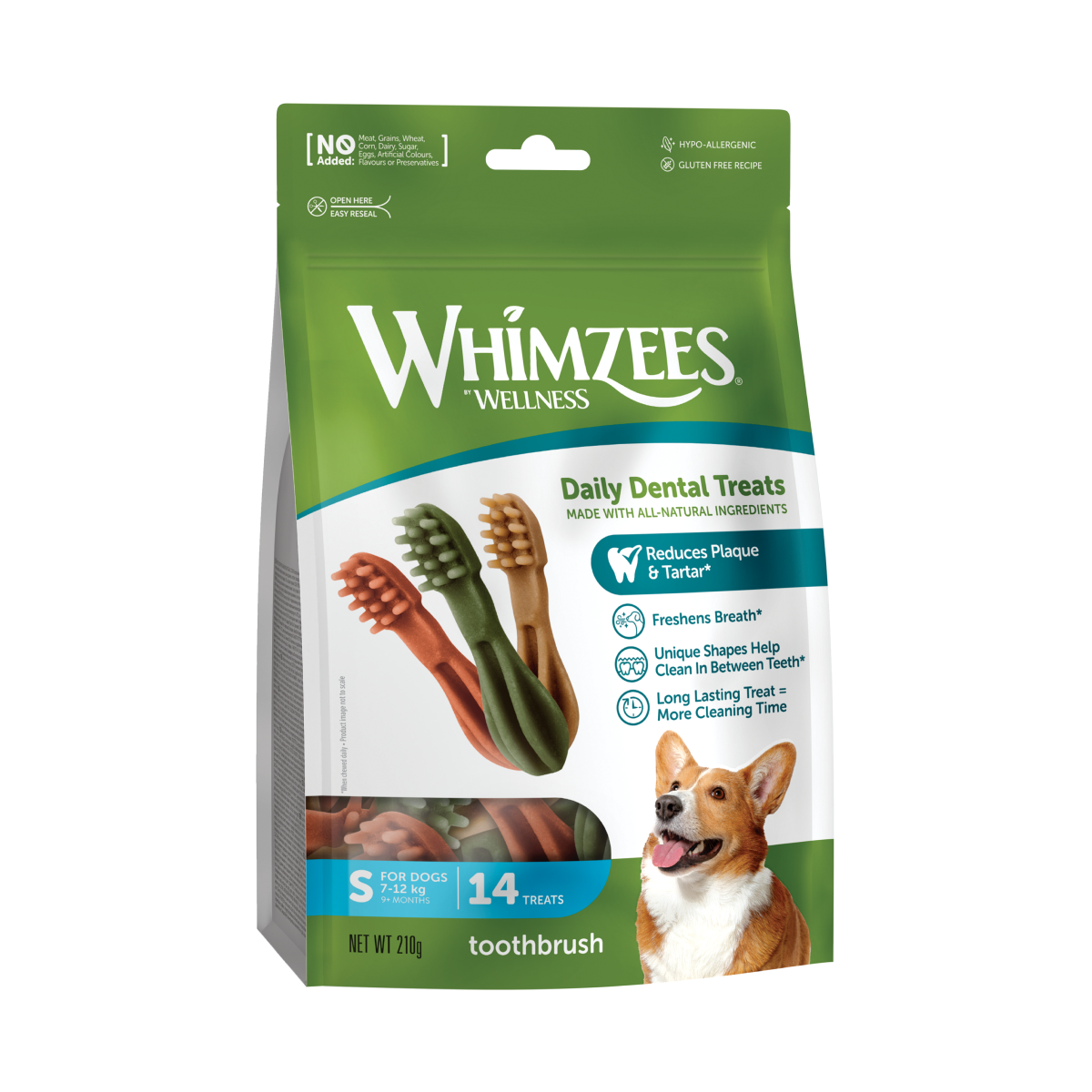 Snack Dental Whimzees Toothbrush S 14 uns – PET GURU